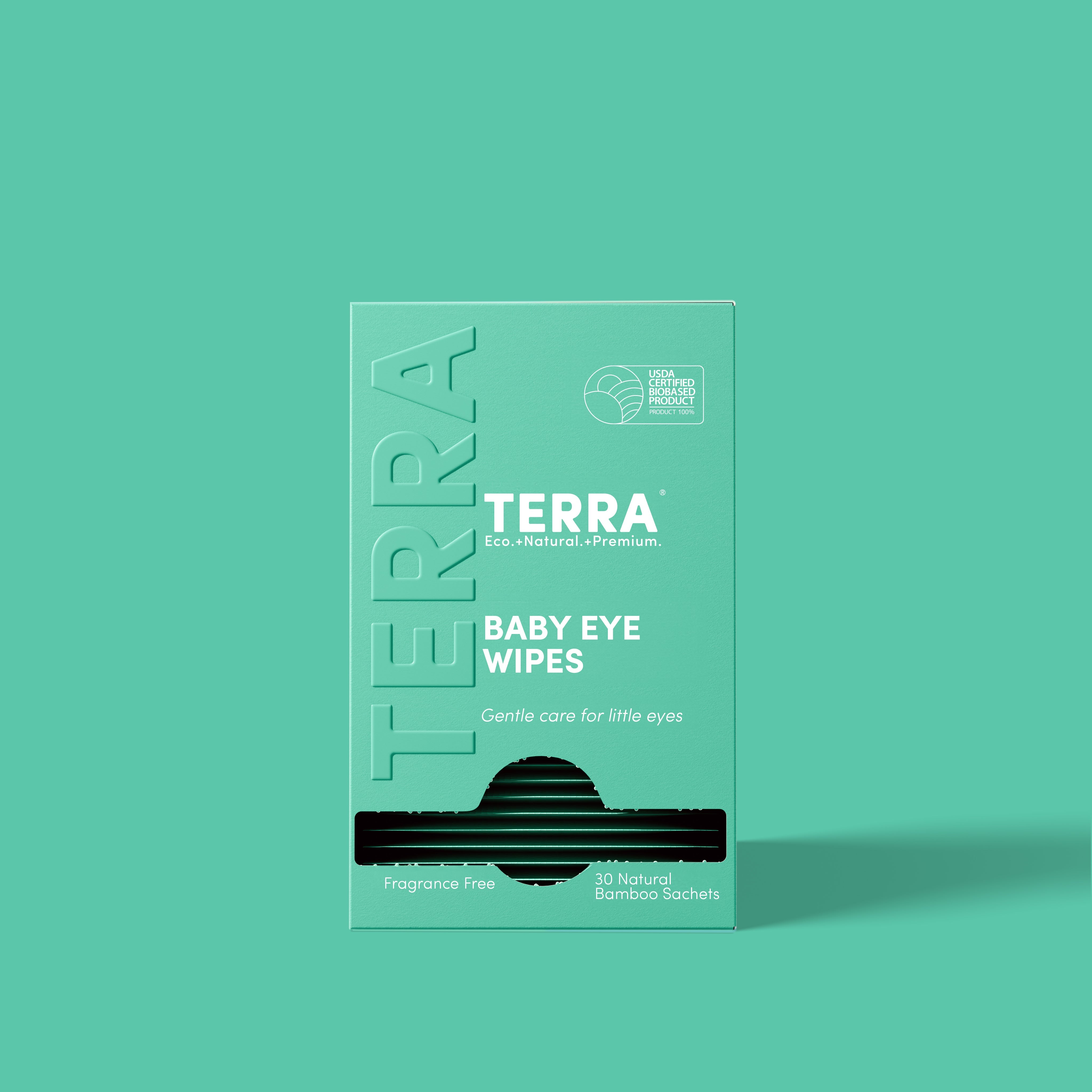 TERRA Baby Eye Wipes - Gentle Care for Delicate Eyes